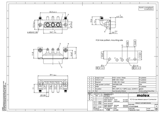 D-Sub Connectors Part - 1731070646 | Molex