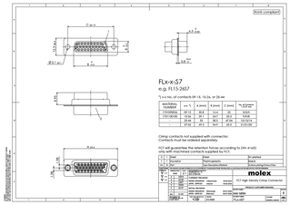 D-Sub Connectors Part - 1731090036 | Molex