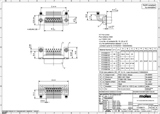 D-Sub Connectors Part - 1731090174 | Molex
