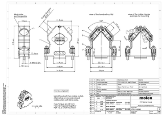 D-Sub Backshells Part - 1731110096 | Molex