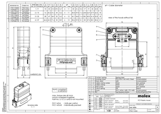 D-Sub Backshells Part - 1731110194 | Molex