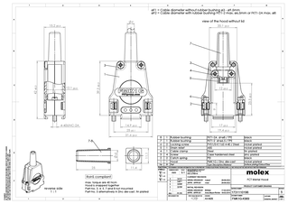 D-Sub Backshells Part - 1731110196 | Molex