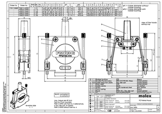 D-Sub Backshells Part - 1731110359 | Molex