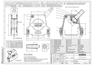D-Sub Backshells Part - 1731110491 | Molex