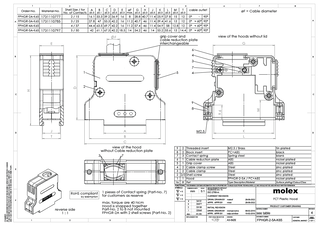 D-Sub Backshells Part - 1731110785 | Molex