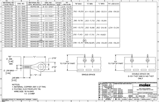 Ring and Spade Terminals Part - 190440164 | Molex