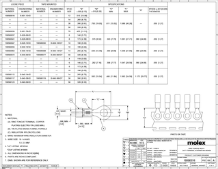 Ring and Spade Terminals Part - 190580047 | Molex