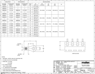 Ring and Spade Terminals Part - 190690223 | Molex
