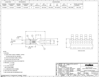 Ring and Spade Terminals Part - 191150042 | Molex