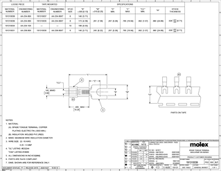 Ring and Spade Terminals Part - 191310031 | Molex