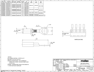 Ring and Spade Terminals Part - 191640020 | Molex