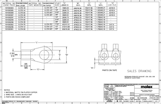 Ring and Spade Terminals Part - 191930307 | Molex