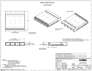 High-Speed EMI Cages Part - 2020751205 | Molex