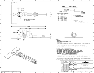 Crimp Terminals Part - 2029883241 | Molex