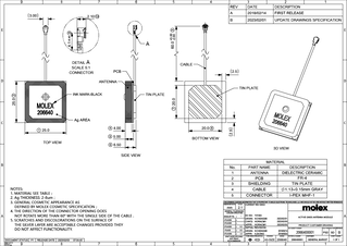 Antennas Part - 2066400001 | Molex