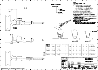 Crimp Terminals Part - 2077760001 | Molex