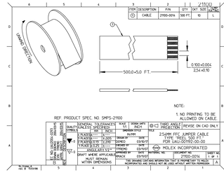 Flexible Printed Circuit (FPC) Flex Jumpers Part - 211000014 | Molex