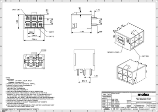 PCB Headers and Receptacles Part - 2125201004 | Molex