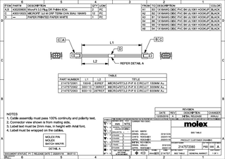 Power and Signal Cable Assemblies Part - 2147572063 | Molex