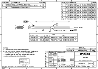 Power and Signal Cable Assemblies Part - 2147582103 | Molex