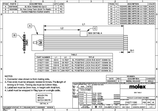Power and Signal Cable Assemblies Part - 2162711080 | Molex