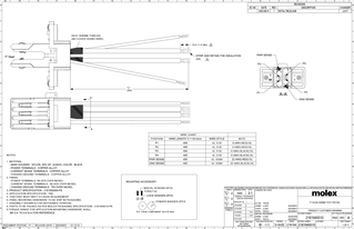 Power and Signal Cable Assemblies Part - 2181940010 | Molex