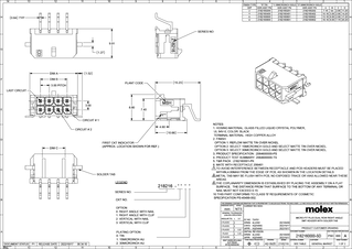 PCB Headers and Receptacles Part - 2182160200 | Molex