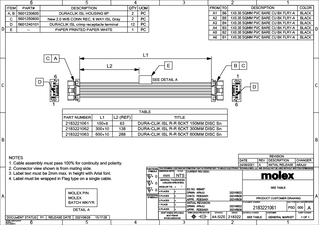 Power and Signal Cable Assemblies Part - 2183221062 | Molex