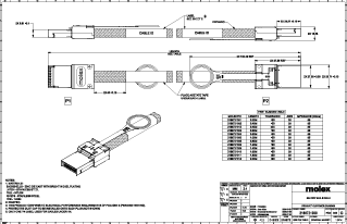 High-Speed I/O Cable Assemblies Part - 2186721005 | Molex