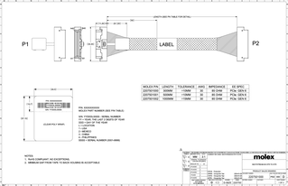 High-Speed I/O Cable Assemblies Part - 2207501001 | Molex