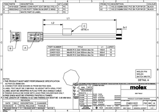 Power and Signal Cable Assemblies Part - 2240511022 | Molex