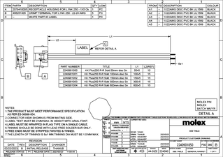 Power and Signal Cable Assemblies Part - 2240901052 | Molex