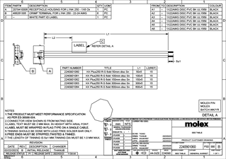 Power and Signal Cable Assemblies Part - 2240901064 | Molex