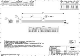 Power and Signal Cable Assemblies Part - 2262451062 | Molex