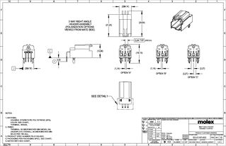 PCB Headers and Receptacles Part - 311000042 | Molex
