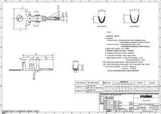 Crimp Terminals Part - 350449104 | Molex