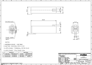 Connector Housings Part - 351500100 | Molex