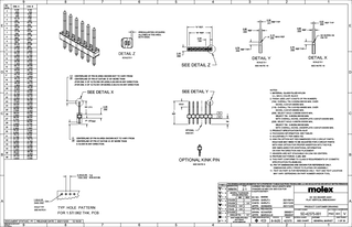 PCB Headers and Receptacles Part - 22285034 | Molex