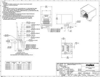 Modular Jacks and Plugs Part - 438600002 | Molex