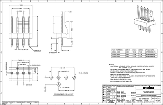 PCB Headers and Receptacles Part - 470531000 | Molex