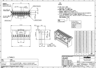 Connector Housings Part - 5016463000 | Molex