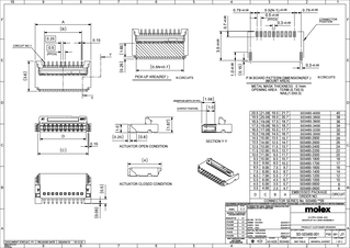 FFC / FPC Connectors Part - 5034803800 | Molex