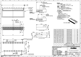 FFC / FPC Connectors Part - 5047401100 | Molex
