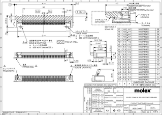 FFC / FPC Connectors Part - 5052780533 | Molex