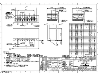 FFC / FPC Connectors Part - 528081270 | Molex