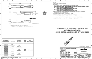 Crimp Terminals Part - 16020097 | Molex