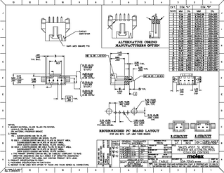 PCB Headers and Receptacles Part - 705450041 | Molex