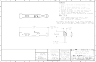 Crimp Terminals Part - 16021109 | Molex