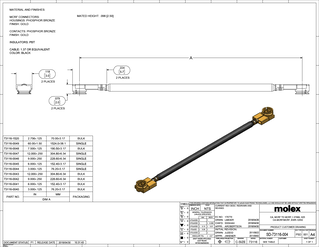 RF Cable Assemblies Part - 731160044 | Molex