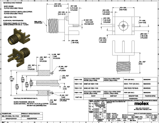 RF / Coaxial Connectors Part - 732511150 | Molex